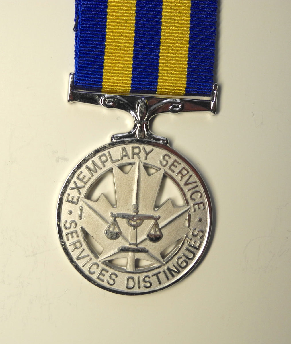 Police Exemplary Service Medal, Y. PERREAULT – Grimshaw Military Antiques